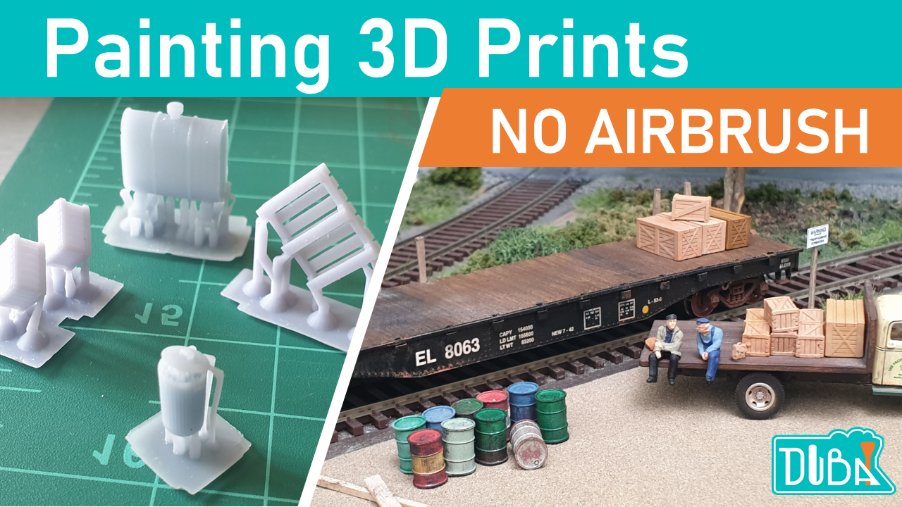 Dubai Trains painting 3D Printed Scenic Details – ABR Model Works