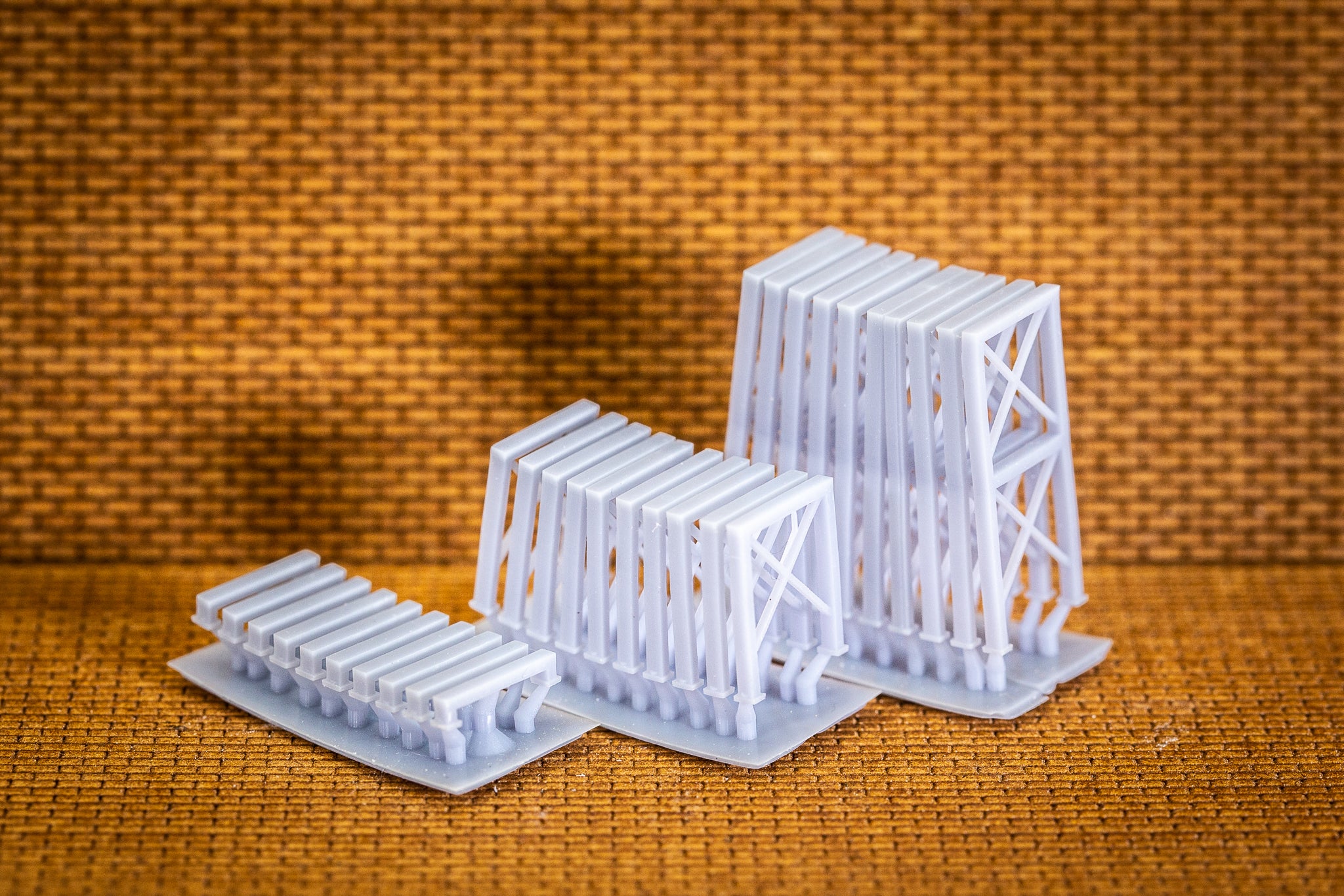 Air conditioner duct 12w legs – 60 pack – HO Scale – ABR Model Works
