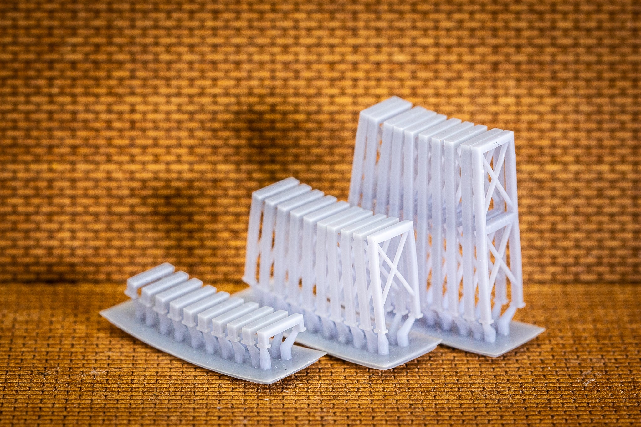 Air conditioner duct 8w legs – 60 pack – HO Scale – ABR Model Works