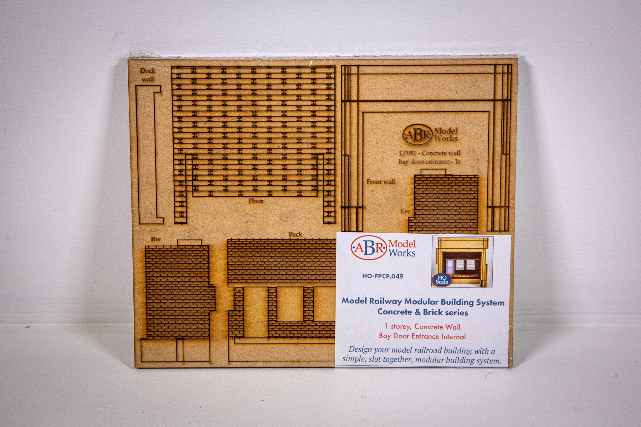 HO Scale - 1 storey, Concrete Wall Bay Door Entrance Internal – ABR ...