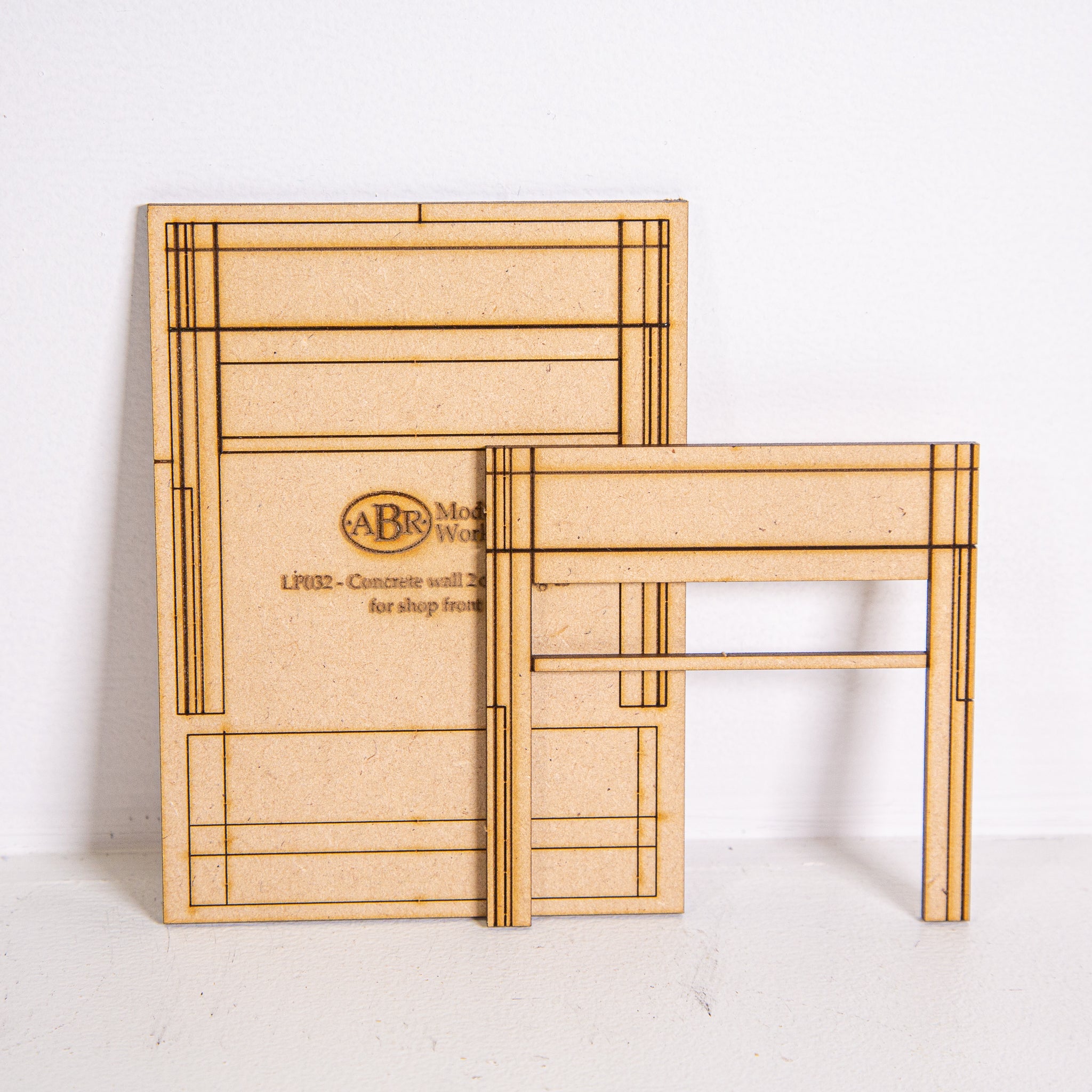 LP032 - HO Scale - Concrete modular model wall panel for the shop-fron ...